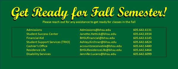 BHSU Campus eUpdate | Students